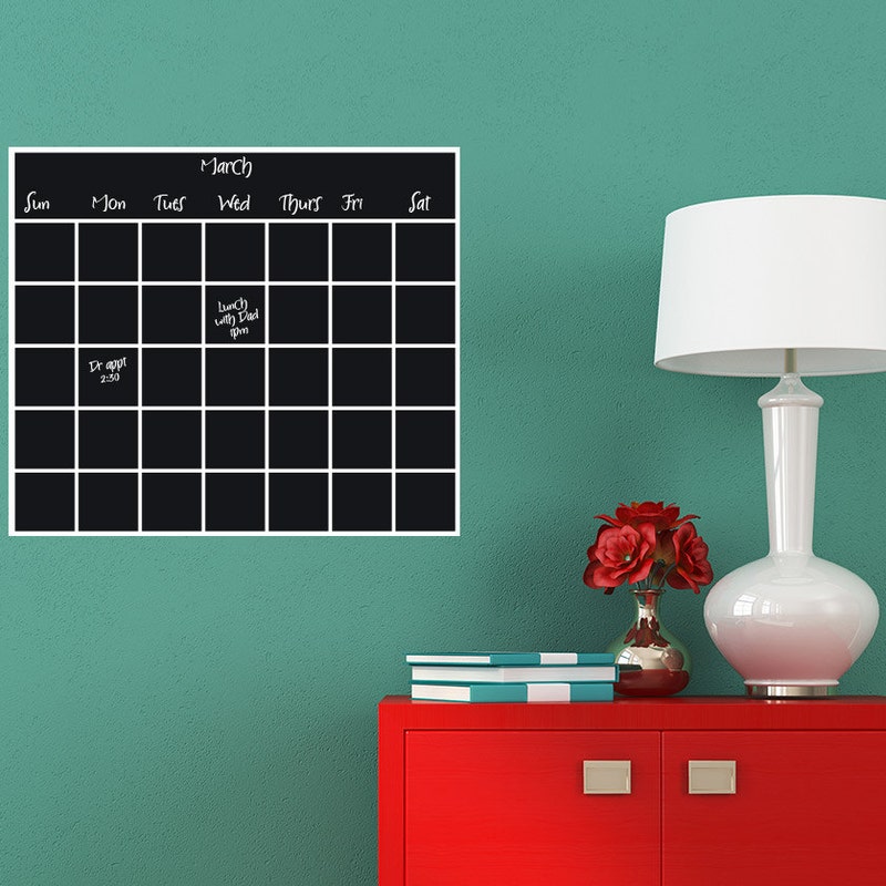 Chalkboard Calendar - Etsy