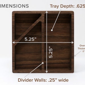 Walnut Tray Desk Organizer Memory Box Jewelry Tray Trinket Box Natural ...