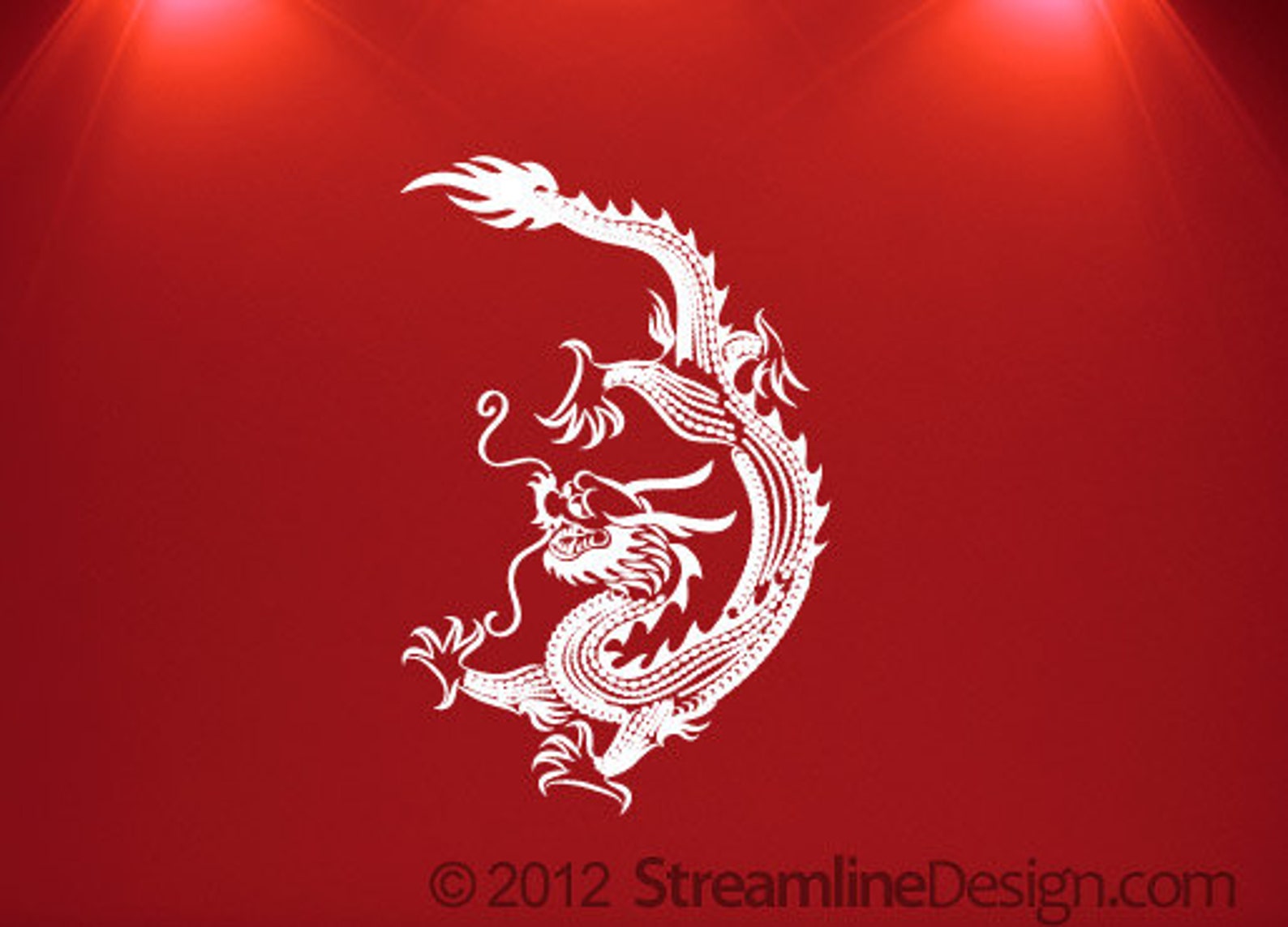 Large Chinese Dragon Vinyl Wall Decal: Asian Art Sticker - Etsy