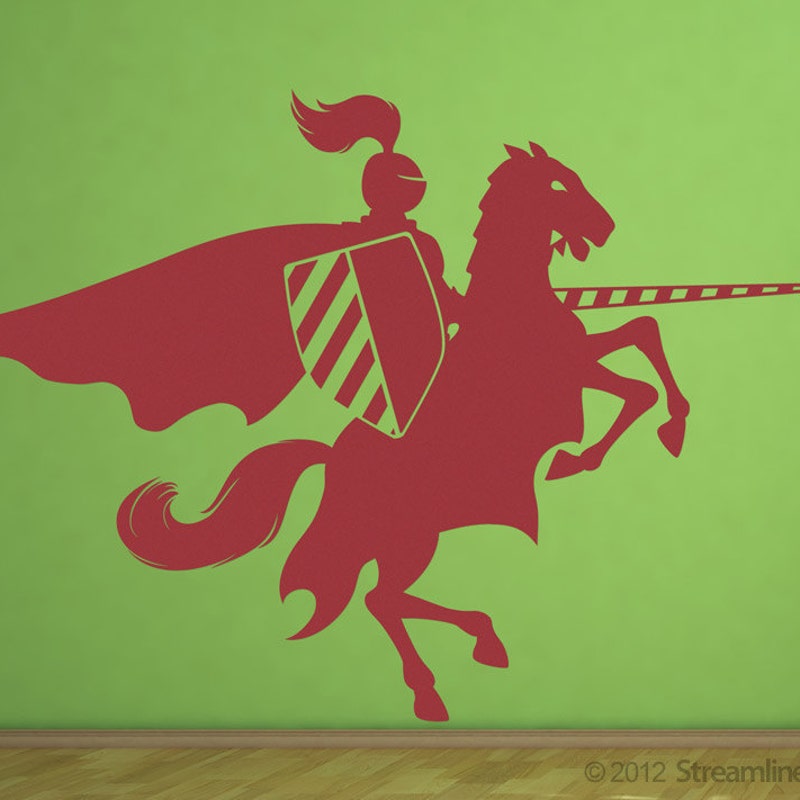 Knight Wall Decal - Etsy