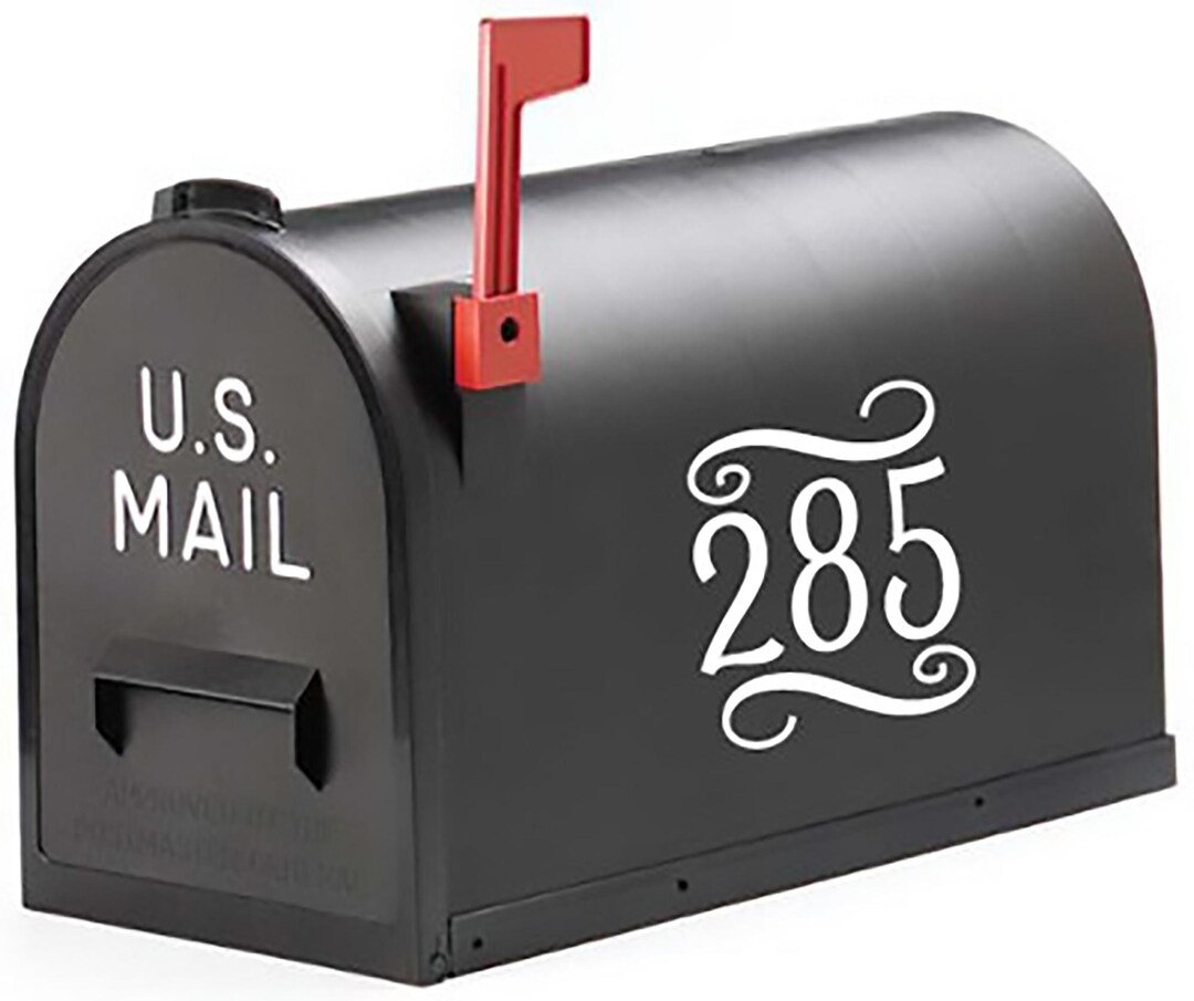 Mailbox Numbers Vinyl Decal: Decorative Address Numbers, Curb Appeal - Etsy