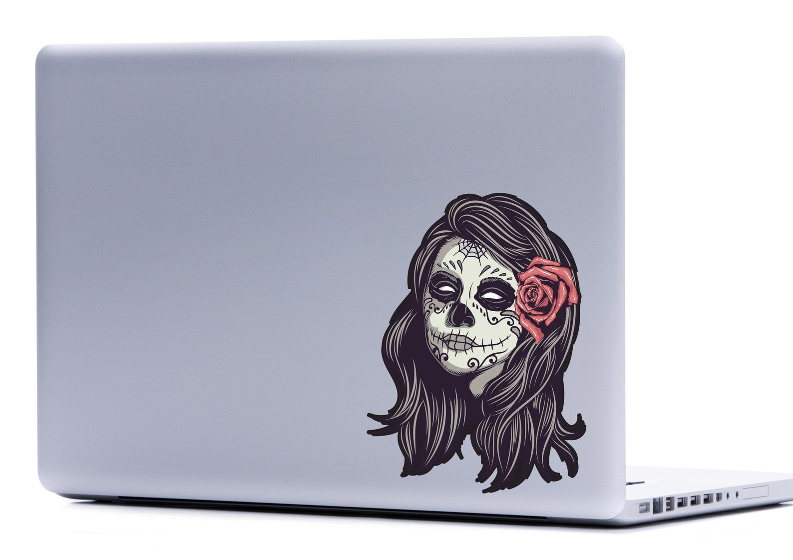 Sugar Skull Girl Laptop Decal | Skull Sticker FREE SHIPPING MacBook ...