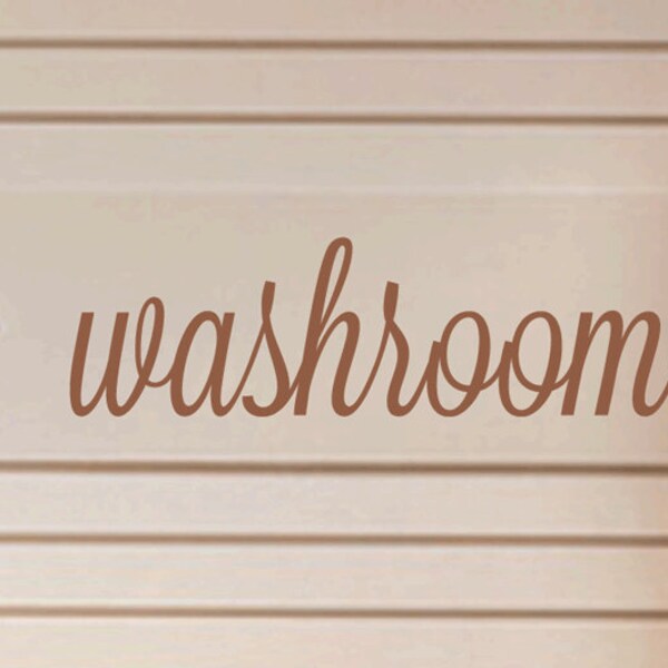 Washroom Decal - Etsy