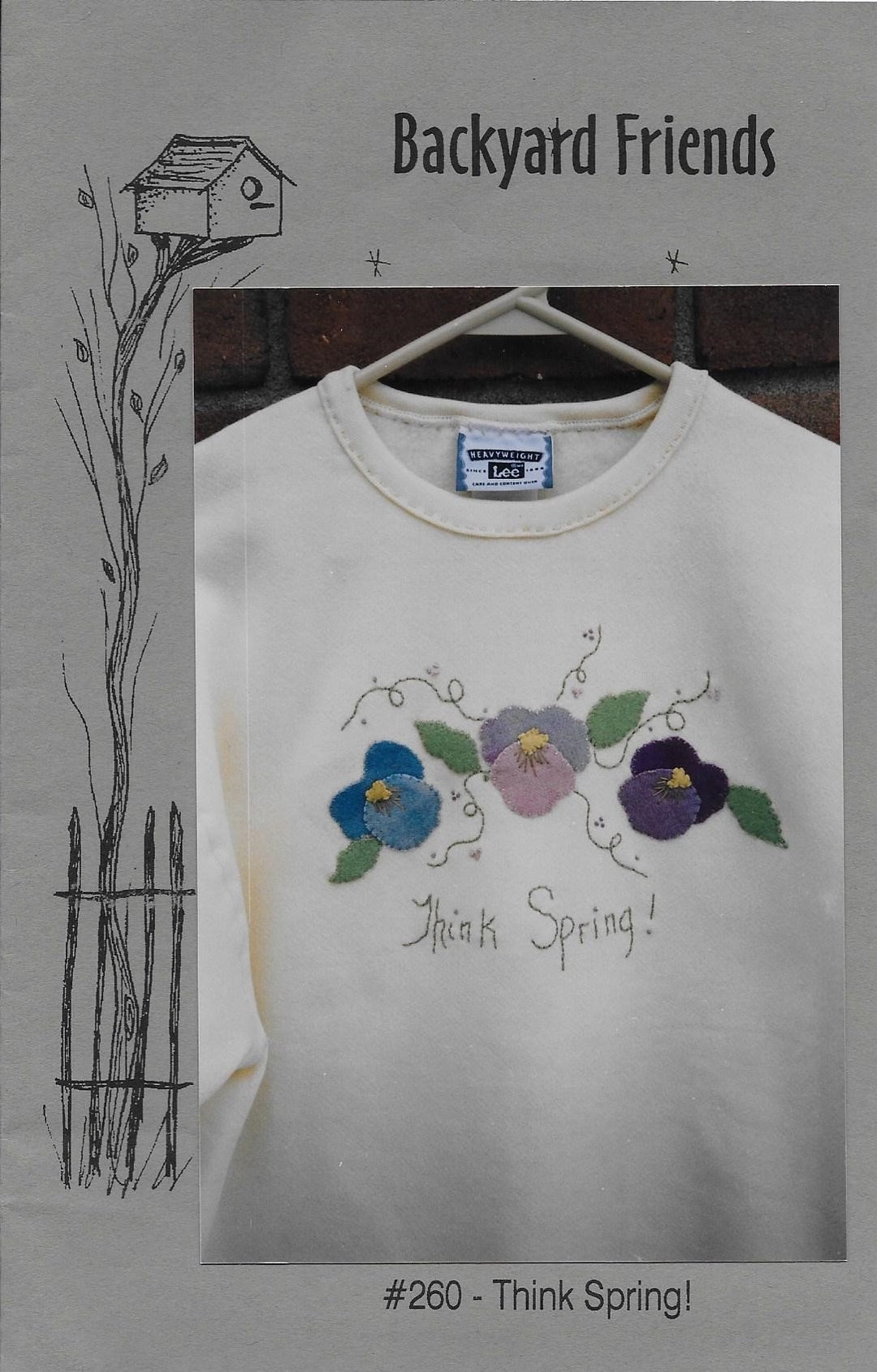 Think Spring Felted Wool Applique Pattern - Etsy