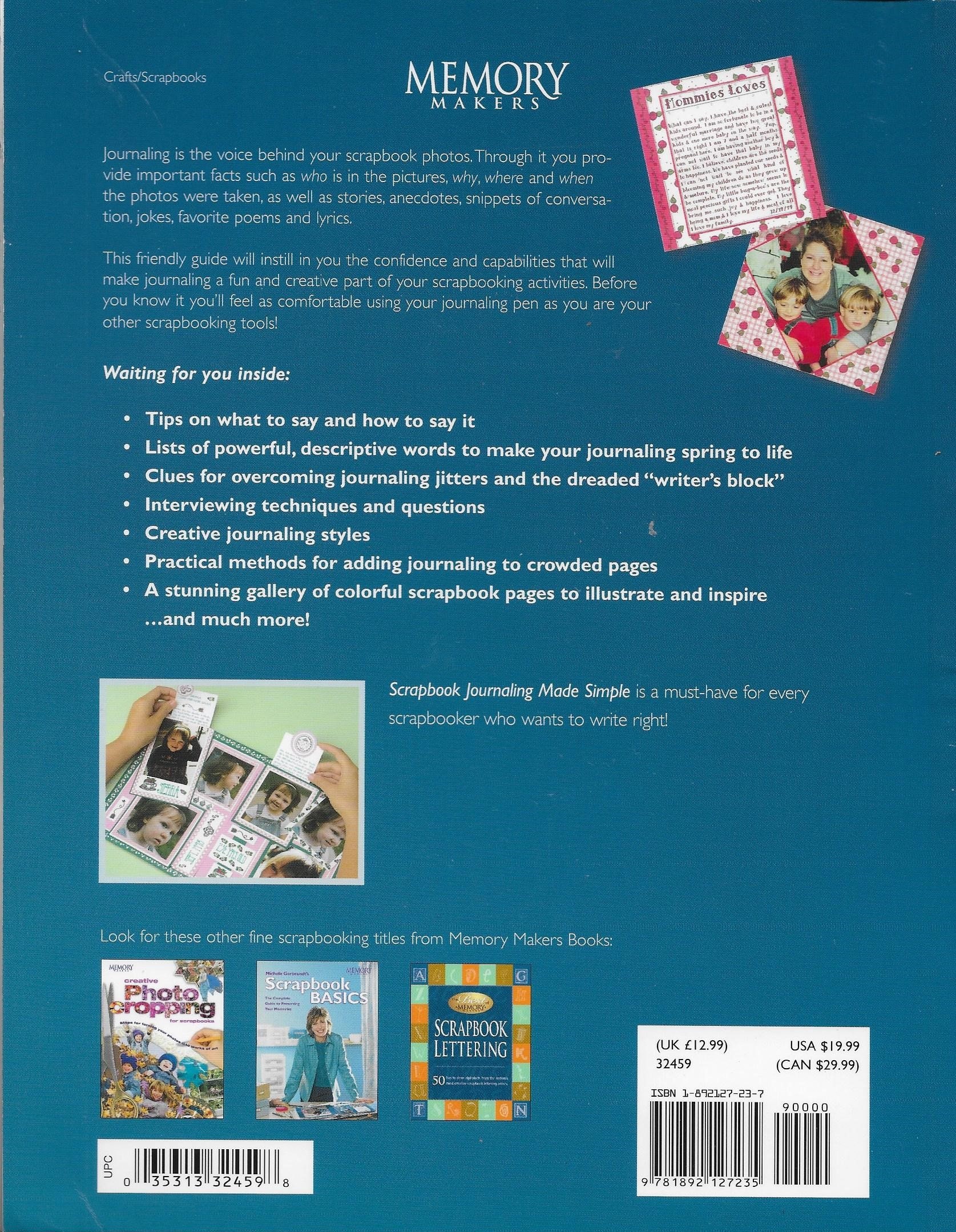 Scrapbook Journaling Made Simple, Paperback Book. - Etsy