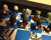 Items similar to Custom Polymer Chess Set, Doctor Who Chess Set on Etsy