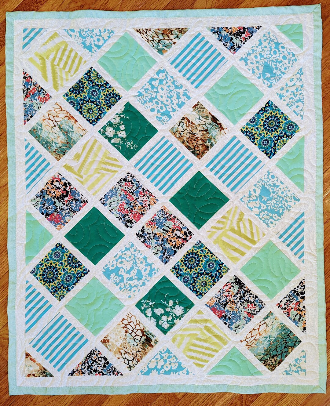 DEPOSIT for Custom Diamond Lap Quilt Using Your Clothing-deposit ONLY ...