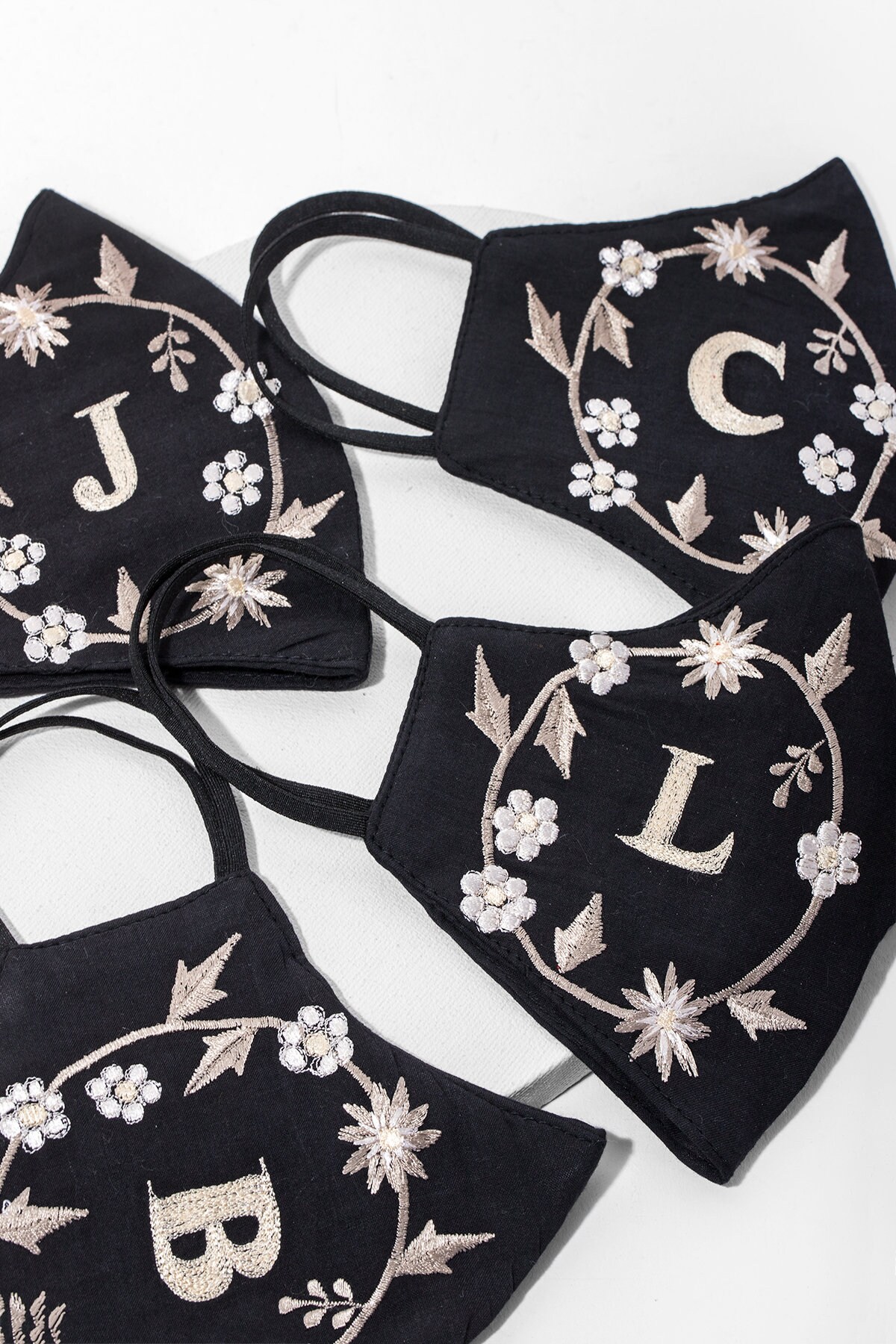 Custom Embroidered Monogram Face Mask Personalized Fancy Mask - Etsy