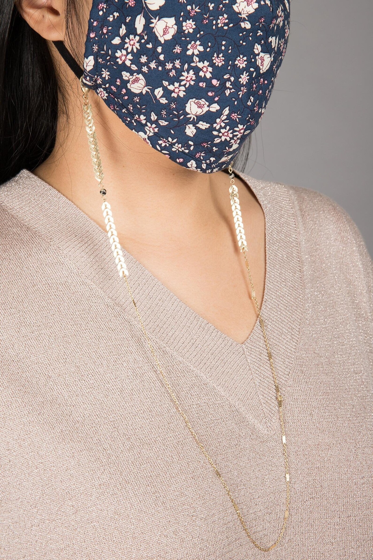 Gold Face Mask Holder Chain Gold Glasses Chain Mask Necklace - Etsy