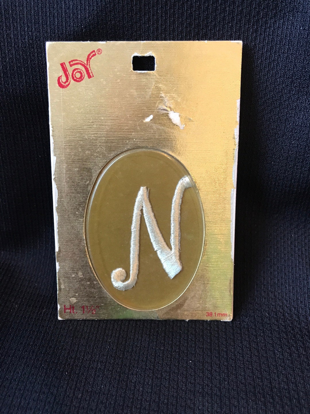 Vintage Applique Iron On Brodered Letter 'N' Monogram Joy USA 1-1/2 ...