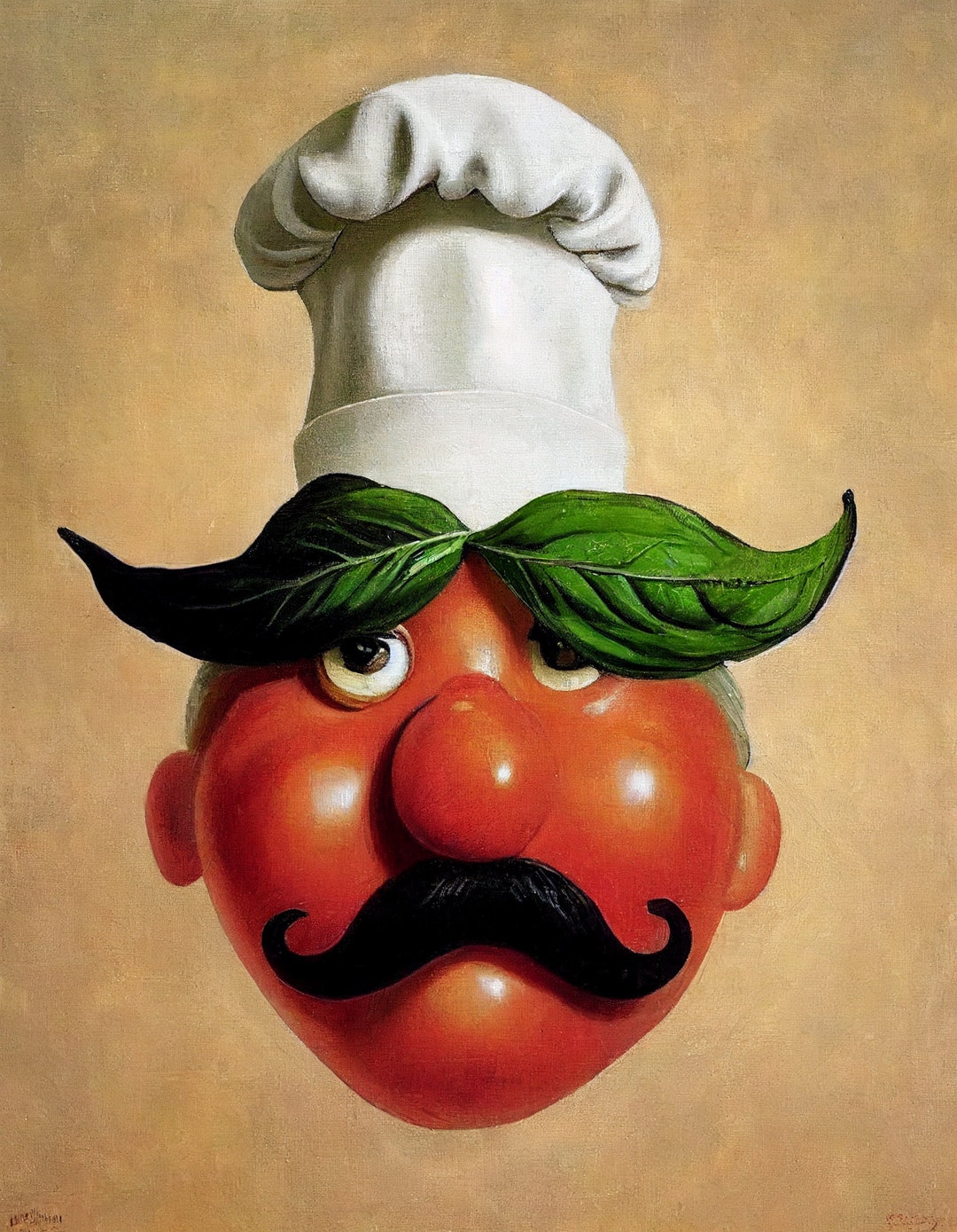 Tomato Chef Will Make You Food Poof You’re Food - AI Vintage Restaurant ...