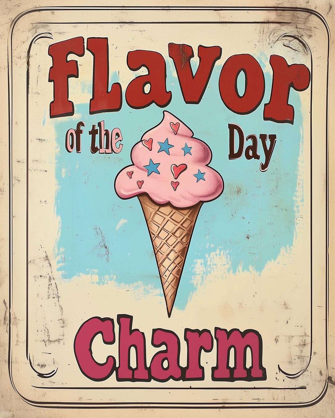Ice Cream Flavor of the Day Charm - Particle Quantum Physics Quark ...