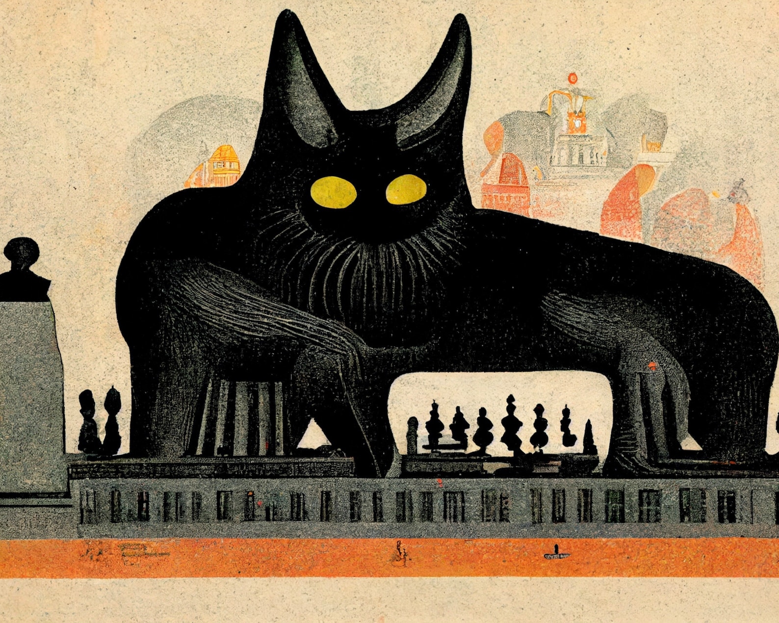 Behemoth Versus All of Moscow, the Master and Margarita Cat - AI ...