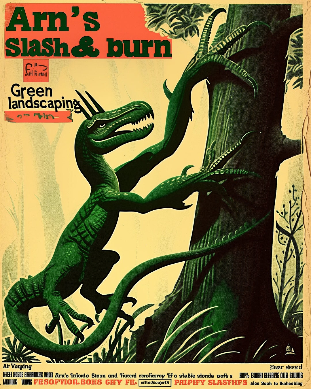 Hork-bajir Landscaping Ad - Green Gardening Forest Service Slash and ...