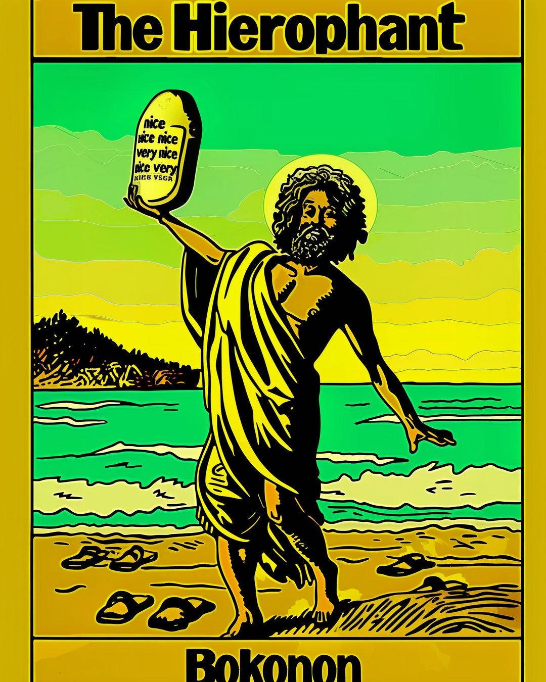 Bokonon is the Emporer Major Arcana - Scat’s Cradle Vonnegut Tarot ...
