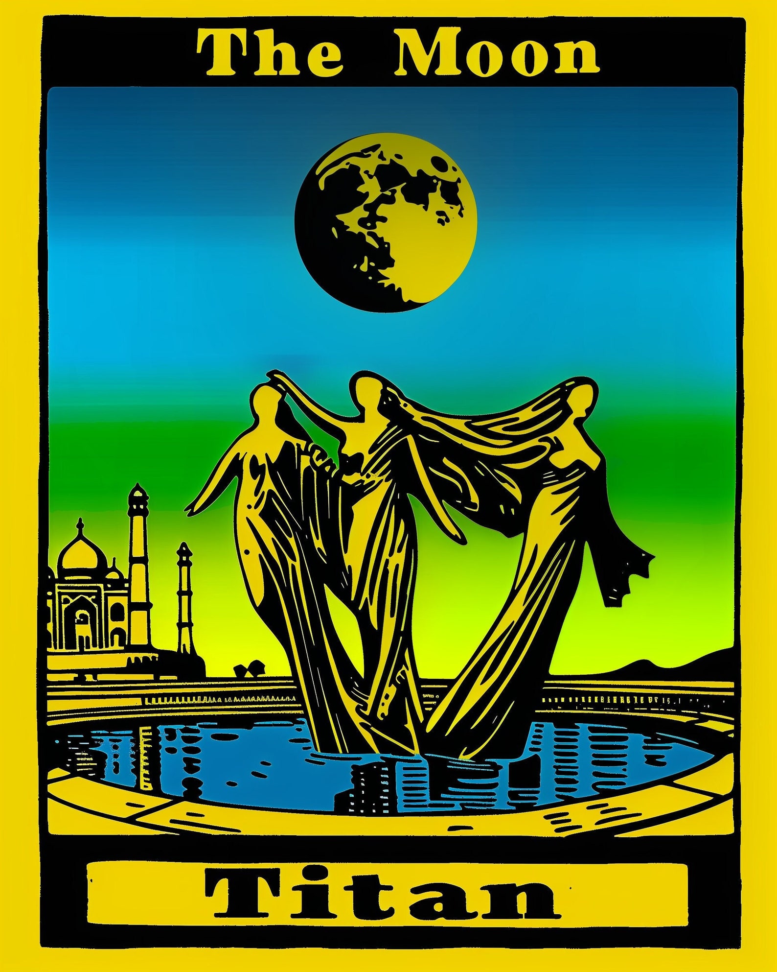 Titan is the Moon Card Major Arcana - Vonnegut Sirens of Titan Science ...
