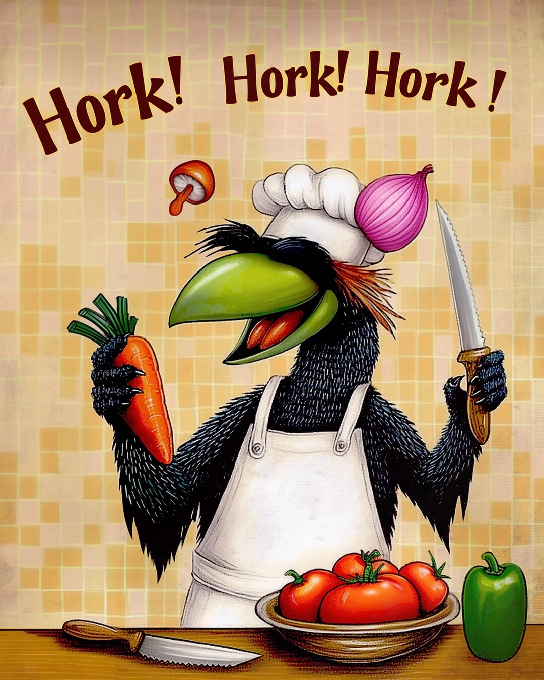 Animorphs Hork-bajir Chef Cook Alien Puppet Poster Classic French ...