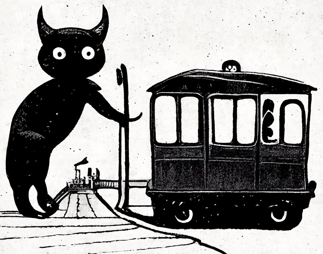 2 Prints - Begemot Solved the Trolley Problem, Begemot Versus All of ...