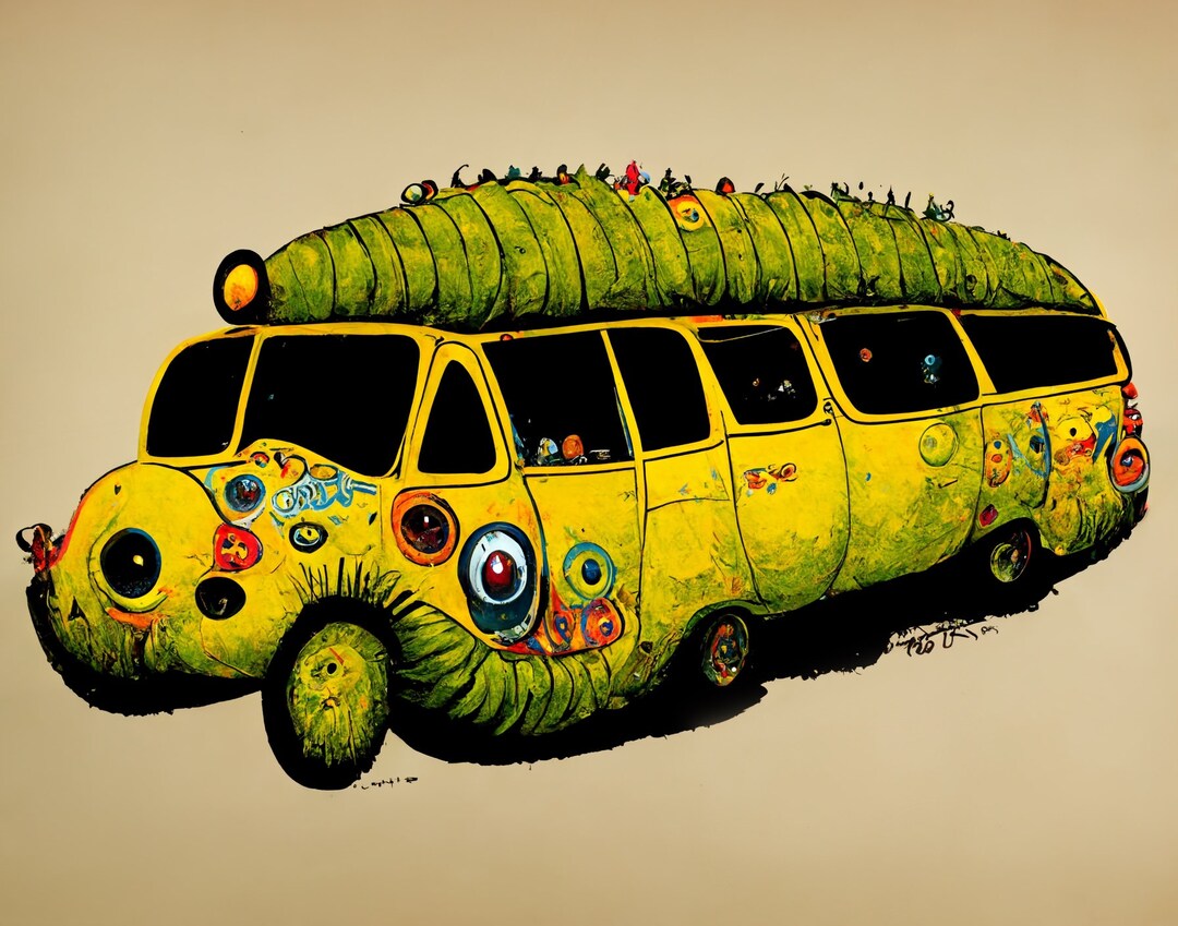 Big Yellow Taxxon - Animorphs Alien Worm - AI Hippy 60s Bus Taxi Car ...