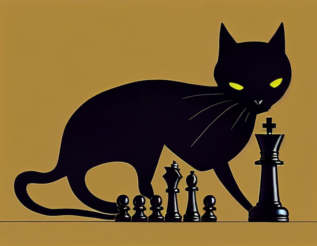 Behemoth Loses His Knight Under the Bed, the Master and Margarita Cat ...