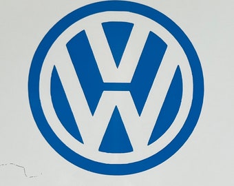 VW Bus Emblem Script Vinyl Decal/sticker Bug Ghia Transporter Fastback ...
