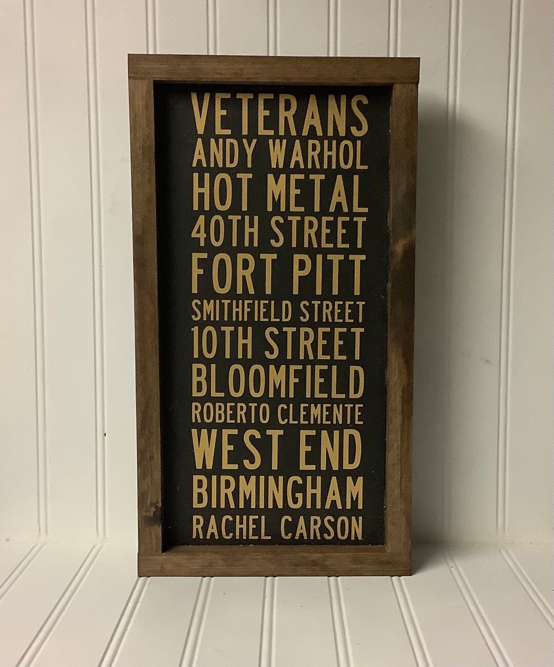 Pittsburgh Bridges Wood Sign - Etsy