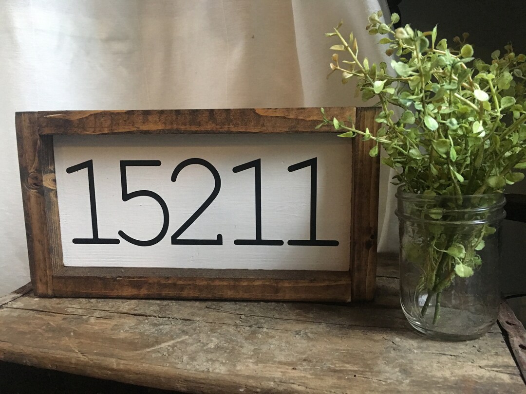Wooden Zip Code Sign - Personalized Zip Code Wood Sign - Housewarming ...