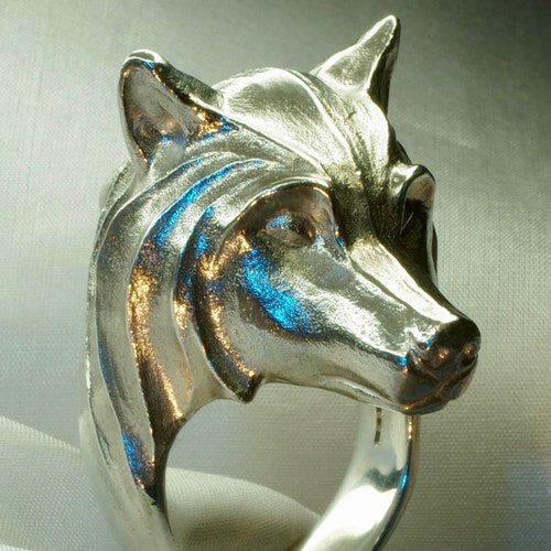 Abyssinian Cat Ring Sterling Silver Handmade - Etsy