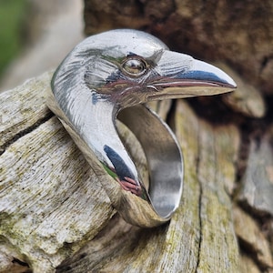 Eric the Crow Ring Bird Ring Large Animal Ring Raven Corvus Corvidae ...
