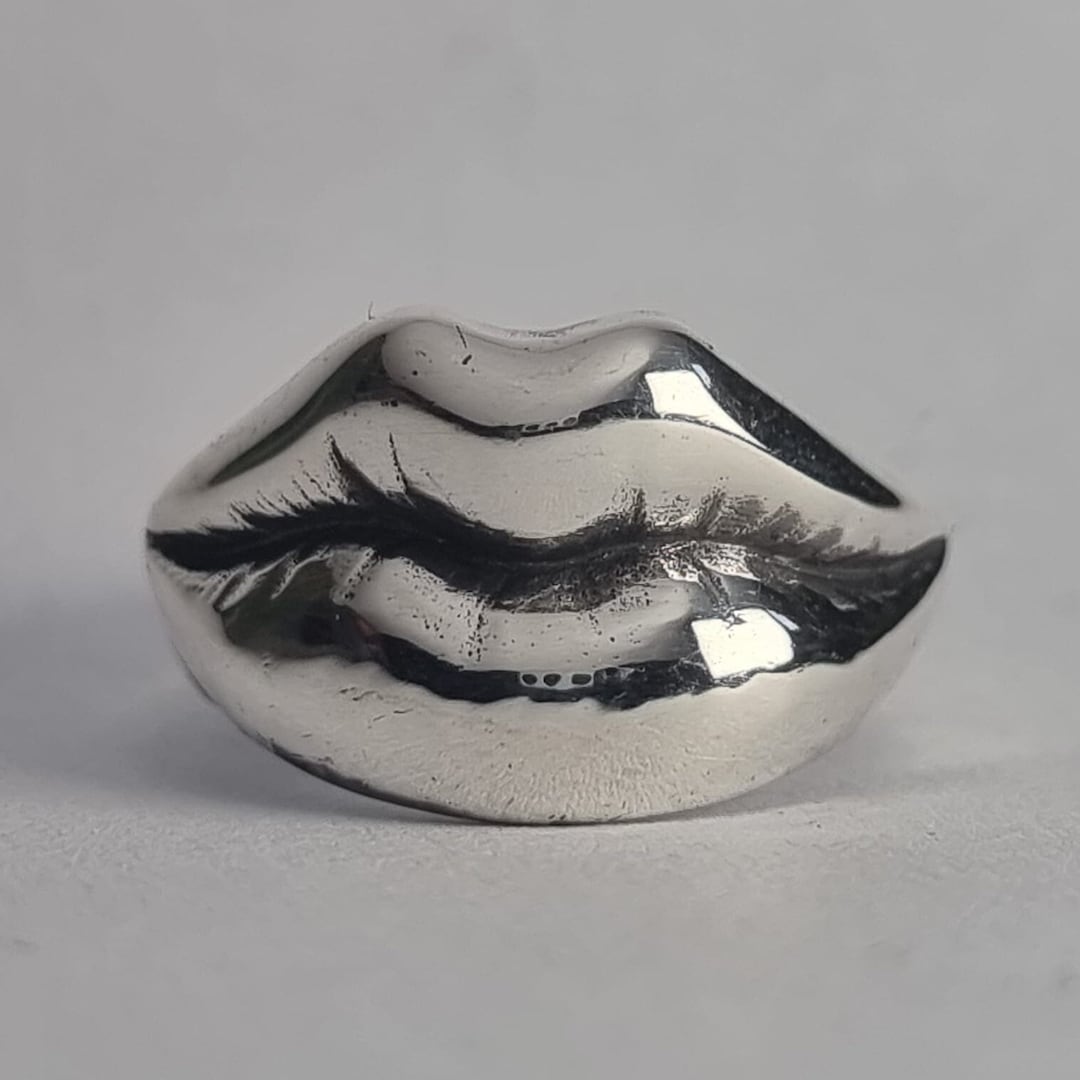 Lips Ring, Sterling Silver, Handmade, Unusual - Etsy