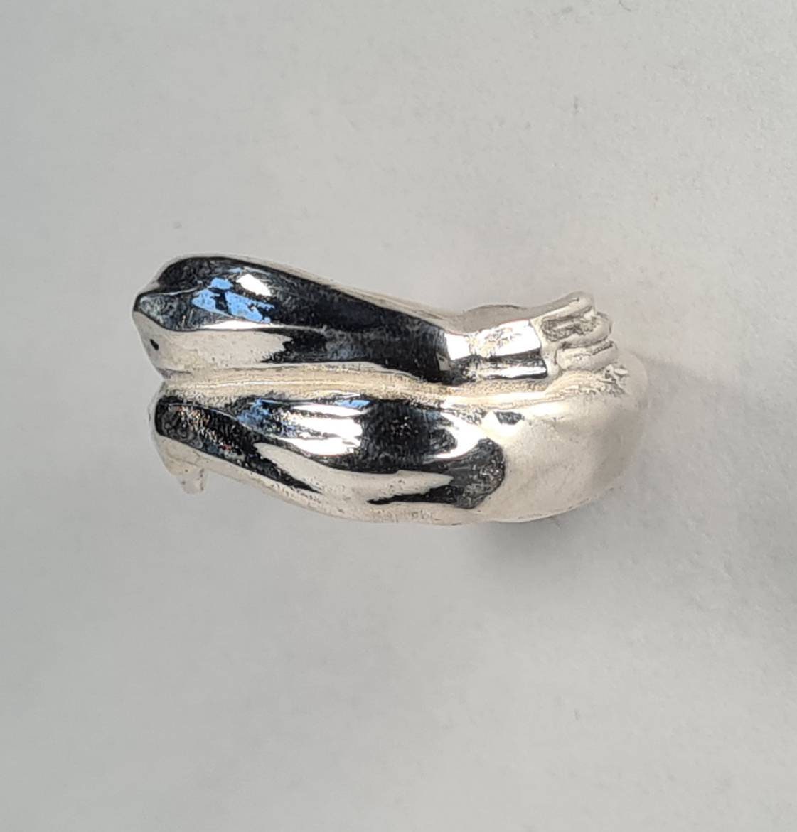 Hug Ring Handmade Sterling Silver - Etsy UK