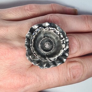 Poppy Ring Sterling Silver Handmade - Etsy