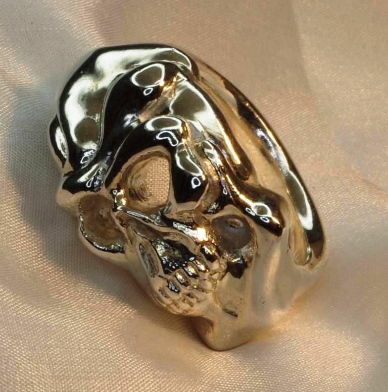 Skull Ring Handmade Sterling Silver - Etsy