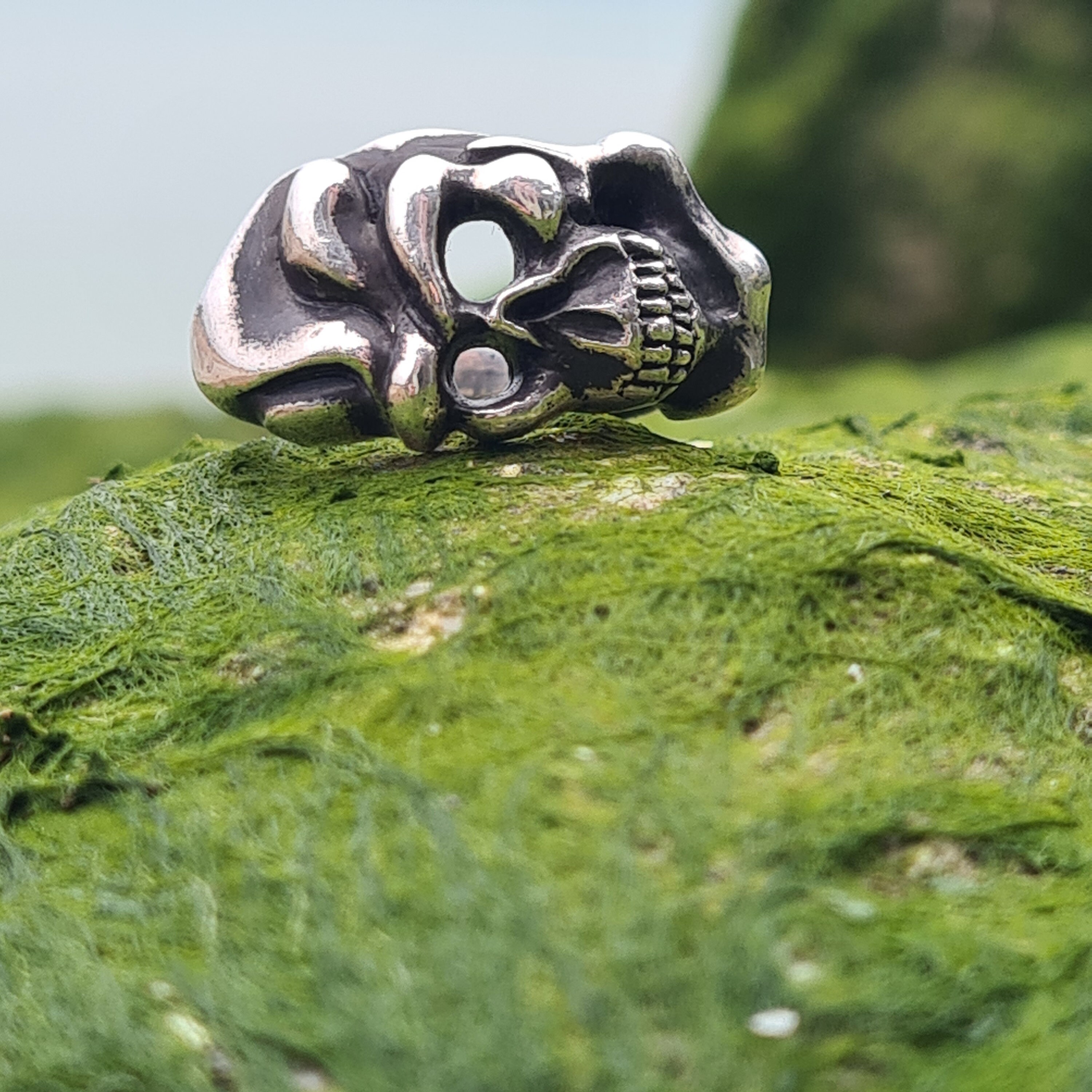 Skull Ring Handmade Sterling Silver - Etsy