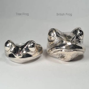 Tree Frog Ring Sterling Silver - Etsy
