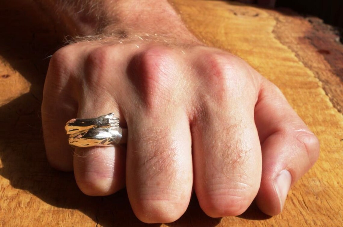 Hug Ring Handmade Sterling Silver - Etsy UK