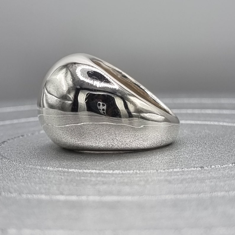 Large Dome Ring Sterling Silver Ring, Handmade, Unusual - Etsy