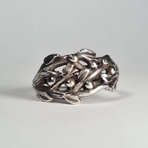 Fruited Vines Ring Sterling Silver Handmade in London Vines Ring Chunky ...