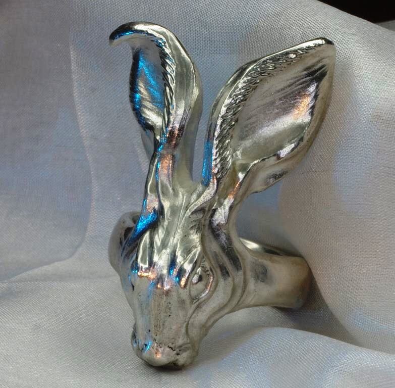Hare Ring Sterling Silver Handmade - Etsy UK