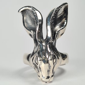 Hare Ring Sterling Silver Handmade - Etsy