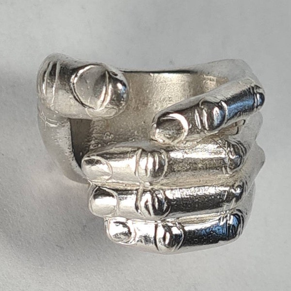 Hand Shaped Ring - Etsy