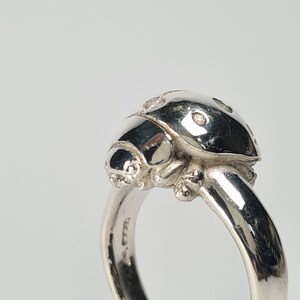 Ladybird Ladybug Ring Sterling Silver Handmade - Etsy