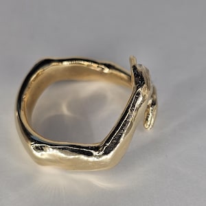 Handmade 9ct Gold Hug Ring: Friendship Cuddle Ring - Etsy