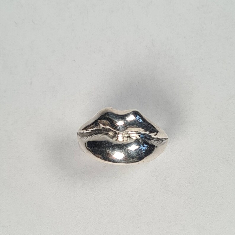 Lips Ring Sterling Silver Handmade Unusual - Etsy
