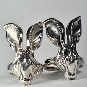 Hare Ring Sterling Silver Handmade - Etsy