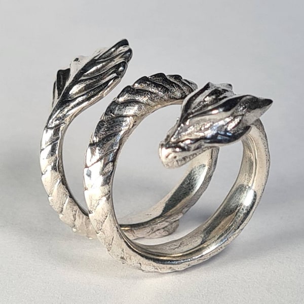 Dragon Wrap Around Ring - Etsy