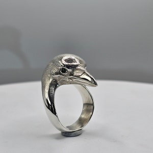 Eric the Crow Ring Bird Ring Large Animal Ring Raven Corvus Corvidae ...