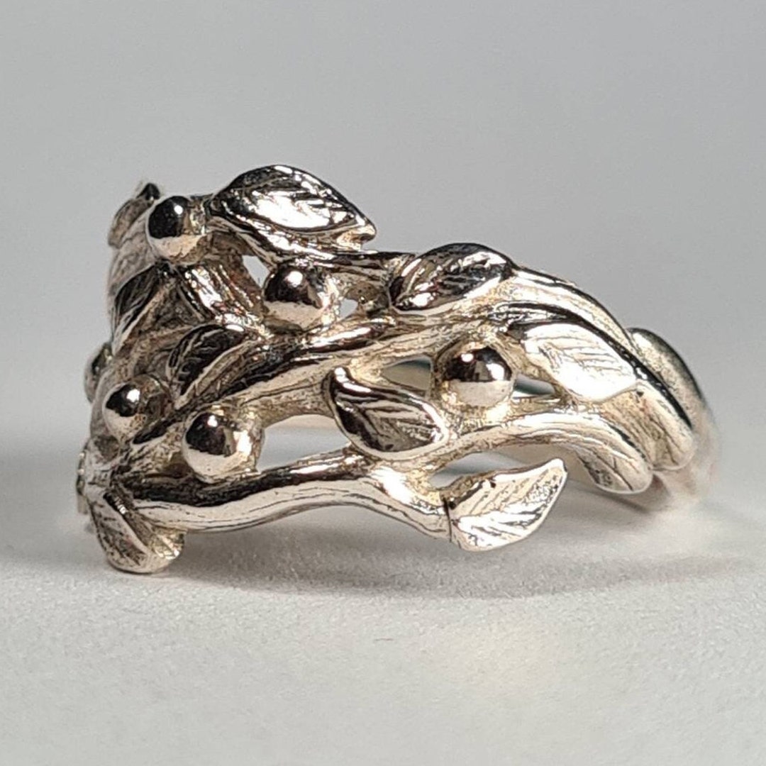 Fruited Vines Ring Sterling Silver Handmade in London Vines Ring Chunky ...
