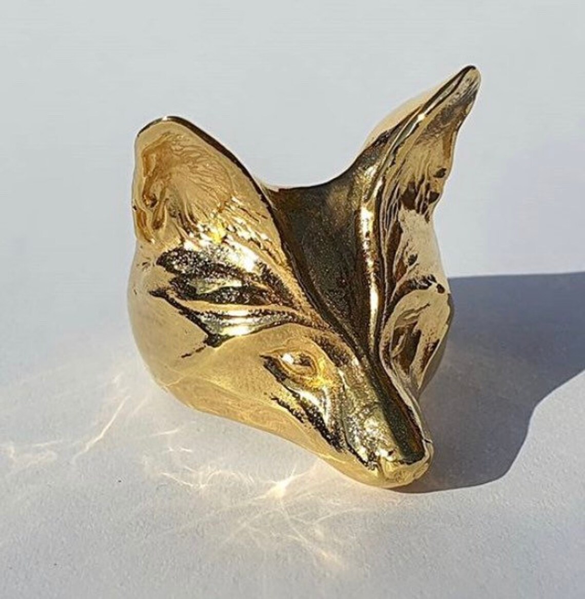 Fox Ring Sterling Silver Handmade | Etsy