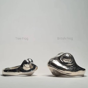 Tree Frog Ring Sterling Silver - Etsy